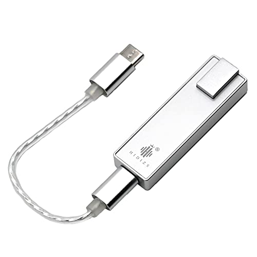 Upgraded Hidizs S9 Pro USB-C Amp DAC Headphone Amplifier Portable Headphone Adapter Balanced and Single-Ended Hi-Res Compatible for iOS Android Windows (Silver)