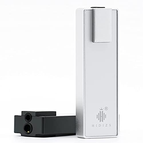 Upgraded Hidizs S9 Pro USB-C Amp DAC Headphone Amplifier Portable Headphone Adapter Balanced and Single-EndedĀ Hi-Res Compatible for iOS Android Windows (Silver)