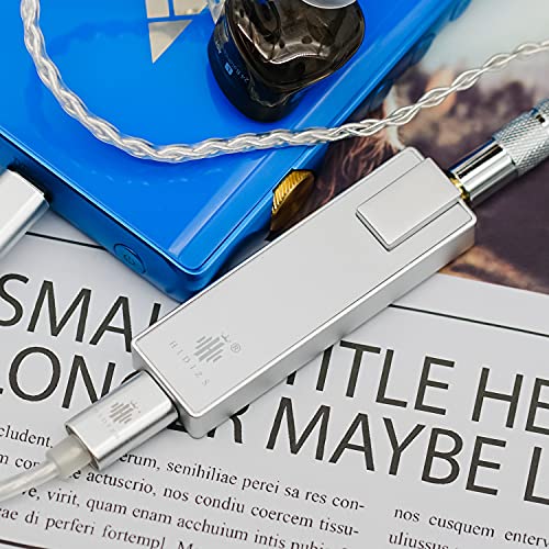 Upgraded Hidizs S9 Pro USB-C Amp DAC Headphone Amplifier Portable Headphone Adapter Balanced and Single-EndedĀ Hi-Res Compatible for iOS Android Windows (Silver)