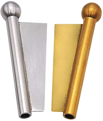 Nasal Vacuum Style, Sniffer Snorter Straw, Pure Stainless Steel Bullet Snuff Bottle, 3-Pack Gold…