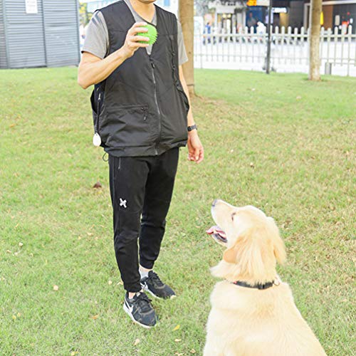 POPETPOP Dog Handler Training Vest with Multi Pockets Professional Dog Trainer Cloth Pet Owner Vest for Adults Size L