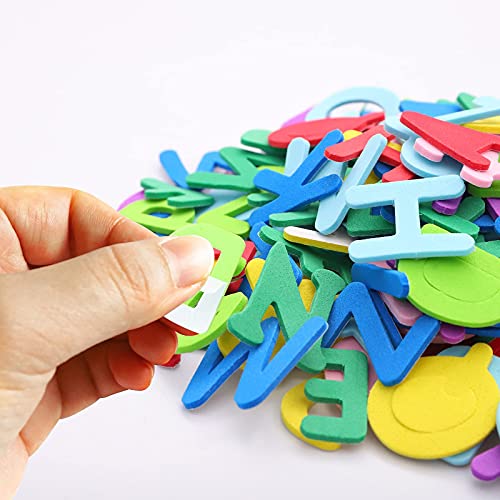 1050Pcs Foam Stickers, Self Adhesive Sticky Letter Sticker for Kids DIY Craft(1.1x0.9in)