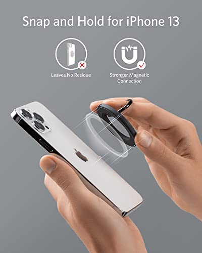 Anker Magnetic Phone Grip (MagGo), 610 Magnetic Phone Ring Holder, Adjustable Kickstand, Only for iPhone 14/14 Pro/14 Pro Max/14 Plus/13/13 Pro/13 Mini/13 Pro Max/12/12 Pro/12 Mini/12 Pro Max