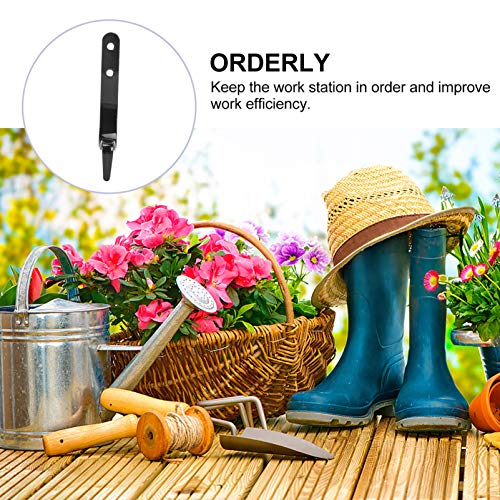 8PCS Iron Wall Hooks J- Shape Lantern Bracket Plant Hanger Bracket Rustic Farmhouse Wall Hooks for Hanging Coats Mason Jar Sconces Bird Feeder 58mm