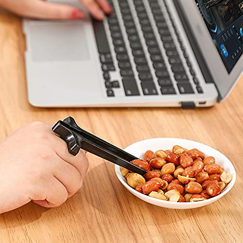 Heeloo 4pcs Finger Chopsticks for Gamers,Snack Clips,Gaming Finger Sleeves,Game Controllers,Game Accessories,Cell Phones Accessories,Gamer Gifts, Finger Tongs(Multicolor,4 pcs)