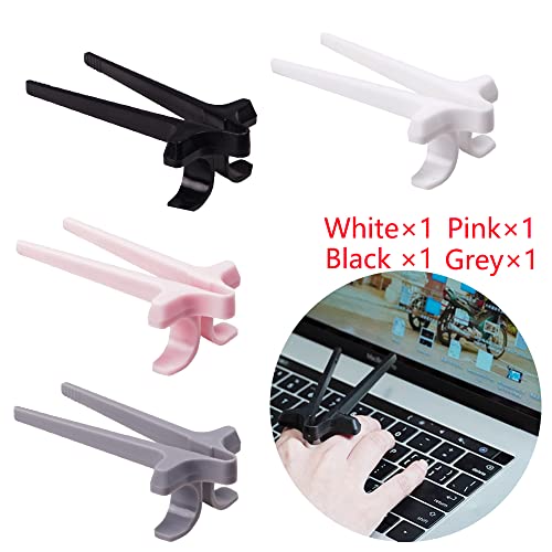 Heeloo 4pcs Finger Chopsticks for Gamers,Snack Clips,Gaming Finger Sleeves,Game Controllers,Game Accessories,Cell Phones Accessories,Gamer Gifts, Finger Tongs(Multicolor,4 pcs)