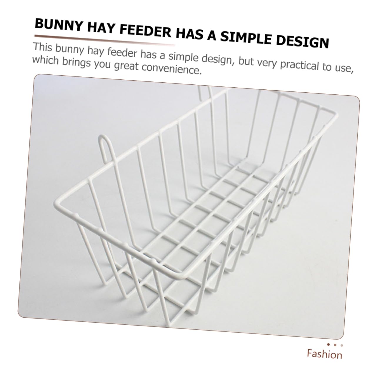 Balacoo Rabbit Rack Bunny Feeder Rabbit Feeders Convenient Rabbit Feeder Hanging Rabbit Feeder Daily Use Rabbit Feeder Rack for Rabbits Feeder Rabbit Grid Accessories Shelf Metal White