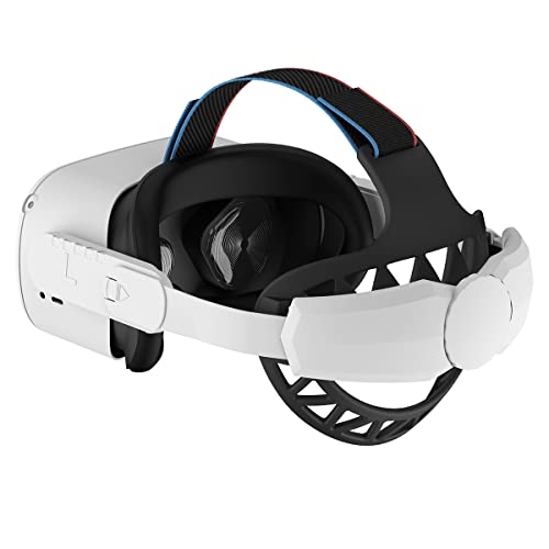 SINWEVR Design Upgraded Elite Strap Compatible for Quest 2, Head Back Pad Reduce Head Pressure, Enhanced Support and Comfort in VR Gaming