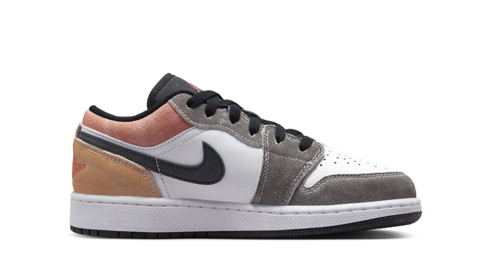 Nike Air Jordan 1 Low SE GS Black/Sundial-Magic Ember Size 5.5