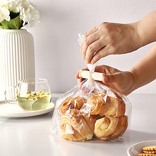 Cozihom Squeeze Bread Bag Cinch Clips, Slip Grip Easy Squeeze & Lock, 4 Color, 12 Pack