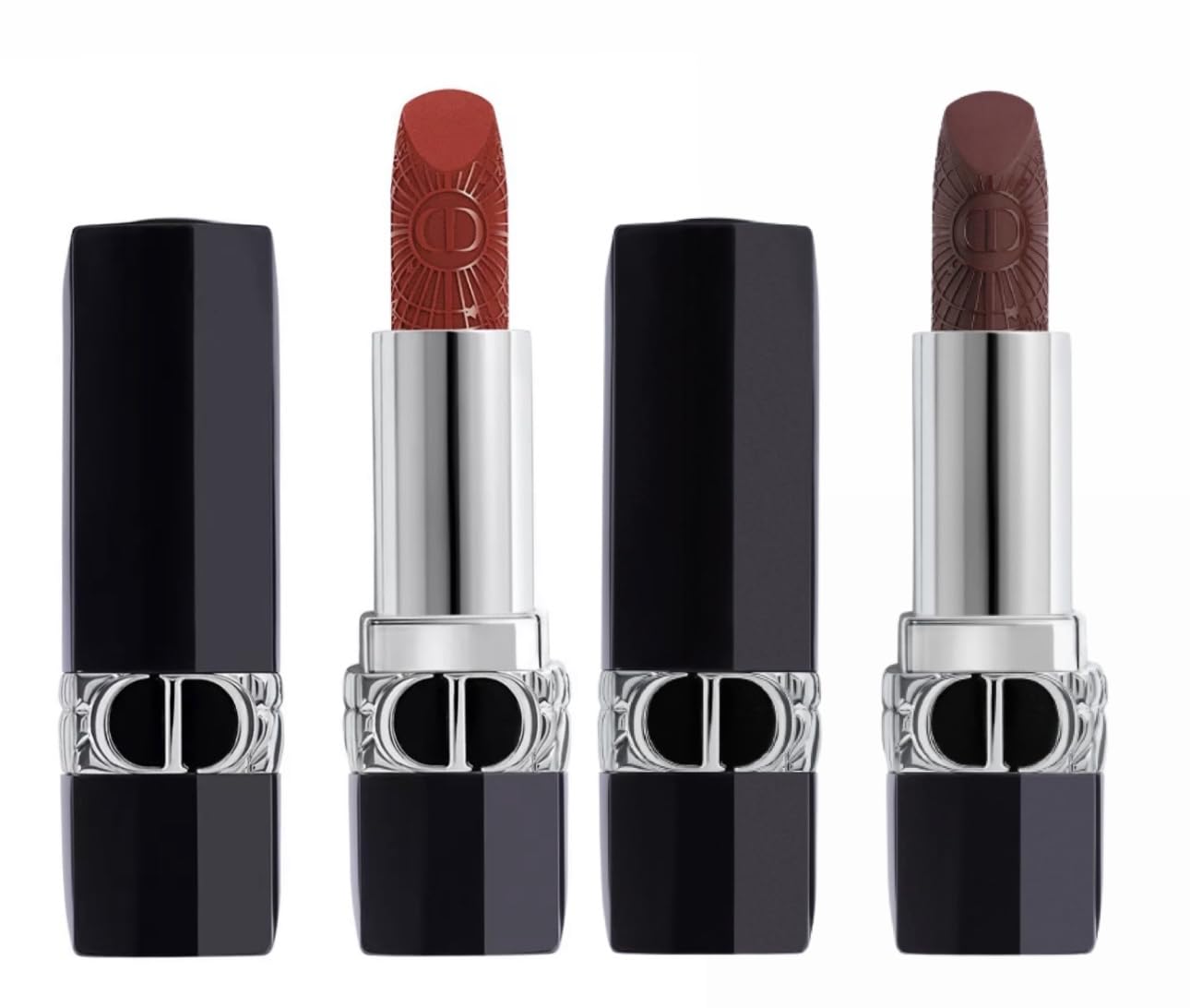 Dior Rouge 674 and 913 Starry Motif Limited Edition Lipstick Gift Set - Full Size