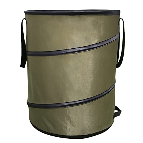 Mvude Garden Waste Bag Rubbish Refuse Sacks Portable Foldable Garbage Handles for Outdoor Garden Trash Bag Can