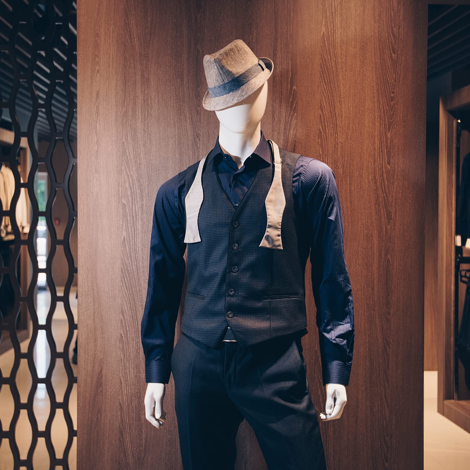 Male Mannequin Full Body Maniquine Model Stand Adjustable 73 inch Faceless Plastic Detachable Manequins Stand Metal Base Metal Connector, White Matte