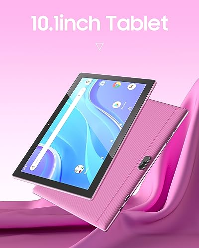 YQSAVIOR 10 inch Tablet, Android 13 Tablet PC, 6GB RAM 64GB ROM Tablets, 2.0GHz Processor, 1280×800 HD IPS Screen, Bluetooth, Dual Camera, Dual Speaker, WiFi 6 Tablet Computer 6000 mAh, Pink