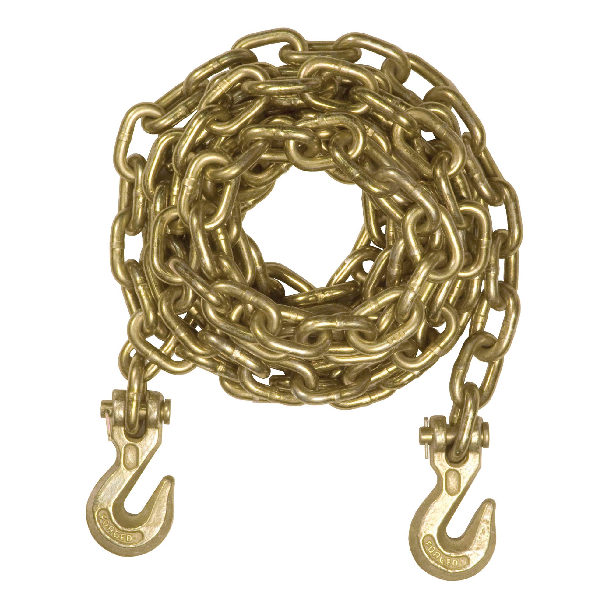 CURT 80306 16-Foot Transport Binder Chain, 5/16-Inch Clevis Hooks, 18,800 lbs Break Strength, Load Tie-Down, Trailer, Flatbed