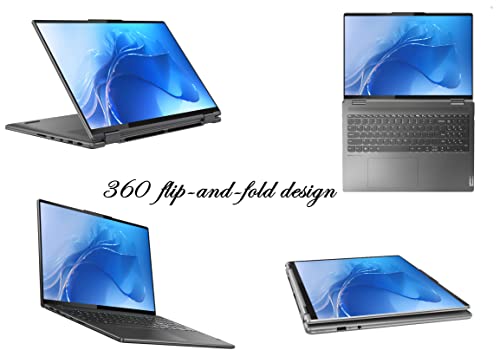 Lenovo Yoga 7I 16'' 2.5K 16:10 400Nits Touch 2-in-1 360° Laptop Intel 12-Core i5 1240P Evo 2X Thunderbolt 4 Wi Fi 6 Backlit KB Win11 (8GB RAM | 512GB PCIe SSD)