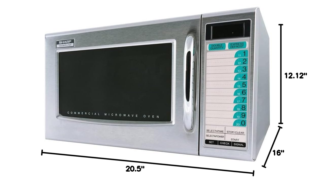 Sharp Medium-Duty Commercial Microwave Oven (15-0427) Category: Microwaves, R-21LTF