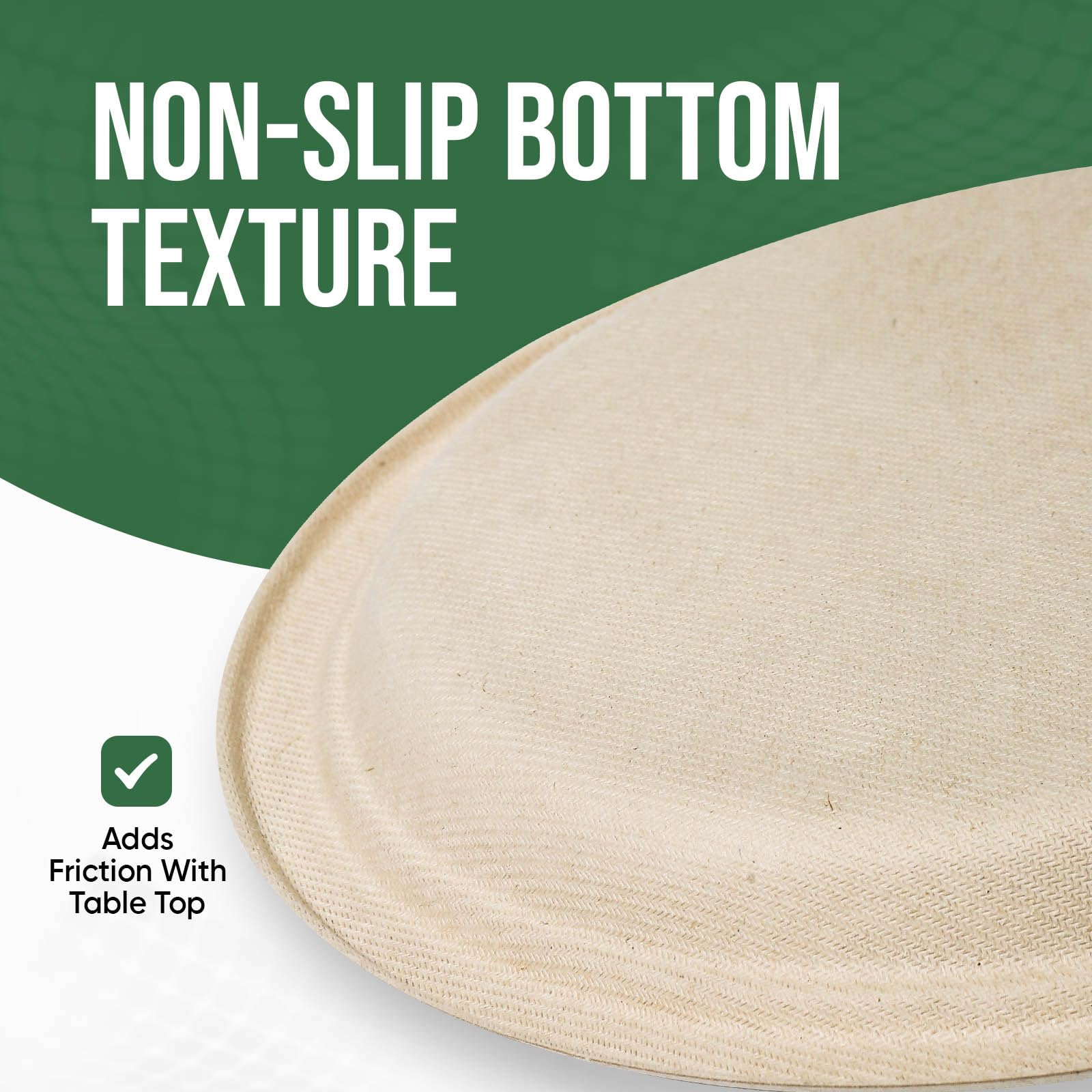 9 Inch Compostable Paper Plates (100 Pack) - Eco-Friendly Disposable Dinnerware for Parties, Microwavable & Water/Oil Resistant - 100% Biodegradable Heavy Duty Brown Plates for Events, Picnics
