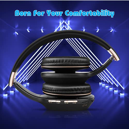 UrbanX Perfect Comfort 955 II Overhead Wireless Bluetooth Headphones for Gionee P5 Mini Noise Isolation, with β Black