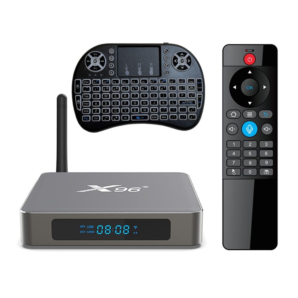 X96 X6 TV Box Android 11.0 8GB RAM 128GB RK3566 Support VP9 H.265 4K 2T2R MIMO Dual WiFi USB 3.0 1000M with i8 Keyboard