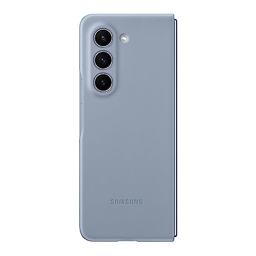 Samsung Galaxy Z Fold5 Eco Leather Phone Case, Snug Fit, Soft Inside, Protective Cover, Icy Blue