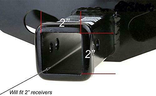 Aluminum Made Tow Trailer Hitch Cover Receiver Black American Flag Emblem Plug