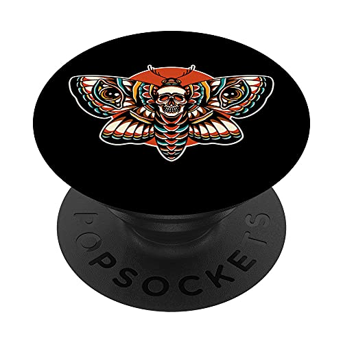 Idle Fury Apparel Death's-head Hawkmoth Tattoo Inspired PopSockets Swappable PopGrip