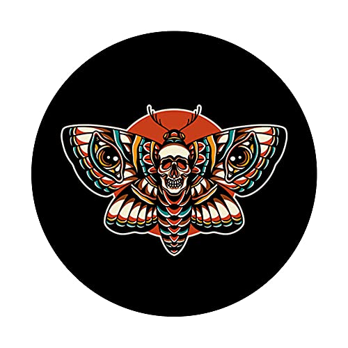 Idle Fury Apparel Death's-head Hawkmoth Tattoo Inspired PopSockets Swappable PopGrip
