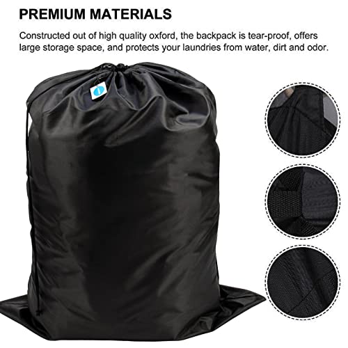 Casaphoria Laundry Bag Backpack xl for College,Travel Dirty Laundry Bag Extra Large for Suitcase,Camping Waterproof Foldable Lightweight Backpack Heavy Duty, Dorm Students Backpack for Luggage