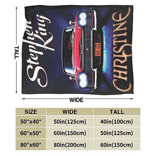 Stephen King Christines Custom Cars Super Soft Lightweight Cozy Microplush Throw Blanket for Sofa Chair Couch and Bed Room Decor