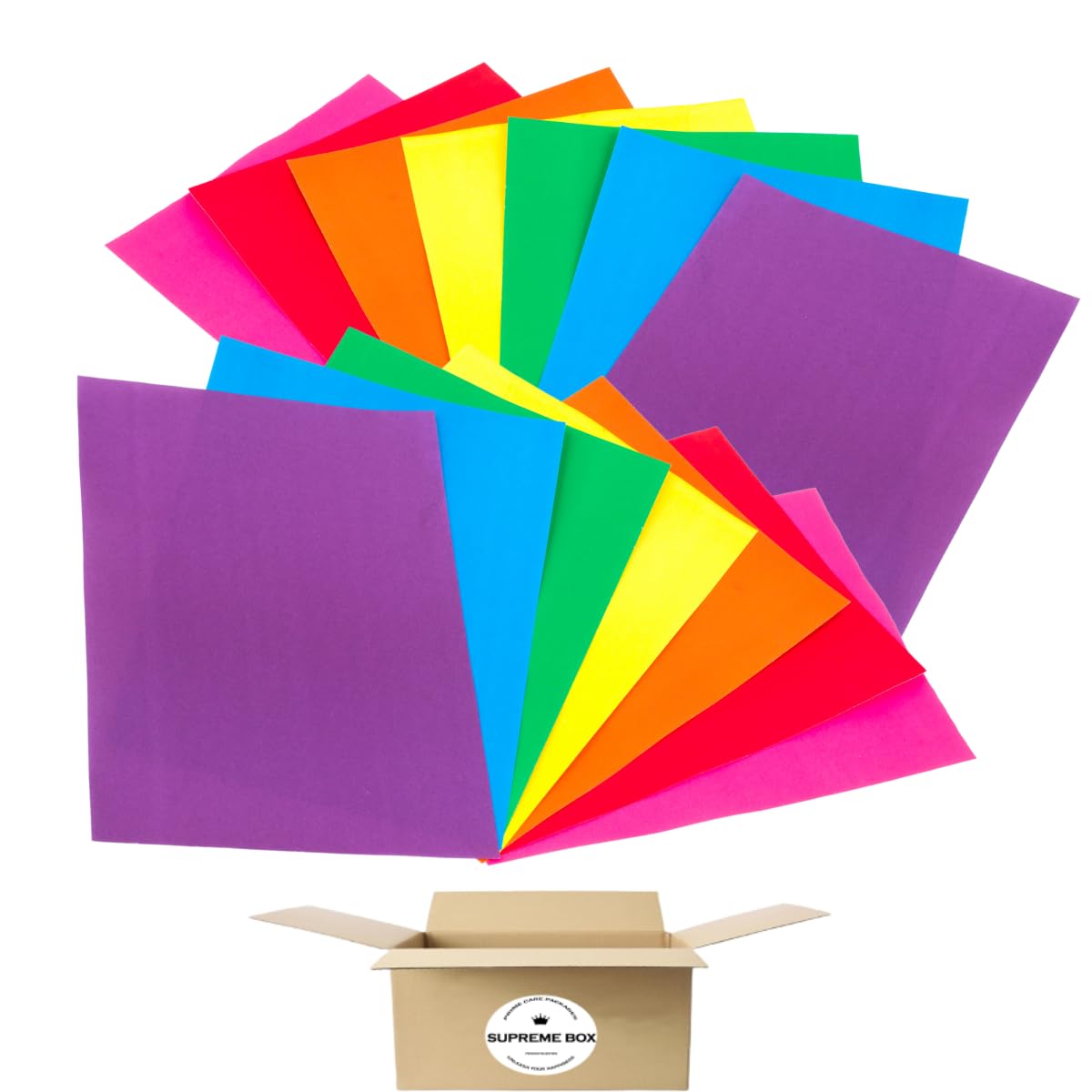 Construction Paper for Kids, 9"" x 12"" Pad, 8 Colors, 96 Sheets - Pack of 2