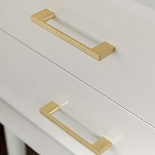 Walker Edison Evie Mid-Century Modern 2-Drawer Side Table Set, 2 Pack, White
