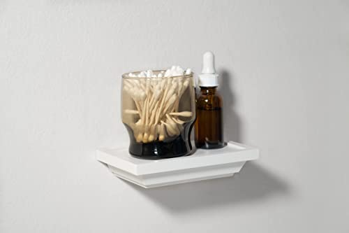 Ninefold Design Small Wall Shelf | 6 in x 4 in | Decorative Mini Shelves| Wall Mounted Small Corner Shelf for Bathroom, Living Room, Kitchen, Bedroom, and Office