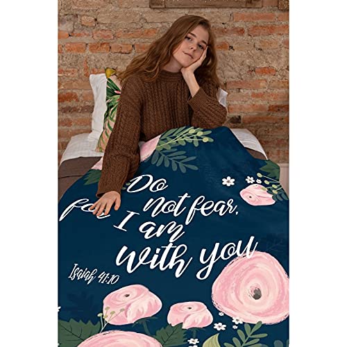 Anomadassi Hope Faith Prayer BibleāIsaiah 41:10 Blanket,Flannel Throw Blanket Ultra Soft Micro Lightweight Flannel Blanket Bed Couch Living Room 50"x40" Small for Kid