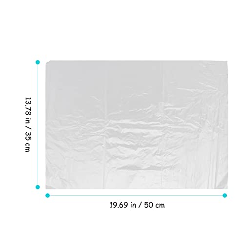 TEHAUX Disposable Rabbit Cage Liner, Plastic Bunny Cage Mat Film to Replace Diapers Suitable for Most Rabbit, Hamster, Guinea Pigs& All Small Animals- 100 PCS Universal Toilet Film- Size S