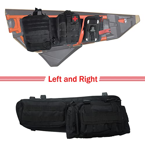 X3 Door Bag, Door Mat Capable of Hanging Molle Bag and Molle Panel Cover with Storage Function, Compatible with the Left and Right Sides of the Front Door of 2017 2018 2019 2020 2021 Can Am X3 Maverick X RS DS Max Turbo R Left Accessories