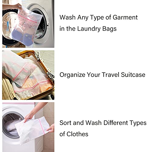 Casaphoria Travel Laundry Bags for Dirty Clothes for Luggage,Large Bra Laundry Bags for Washing Machine,Underwear Mesh Laundry Bags for Delicates(2Pcs,xl)
