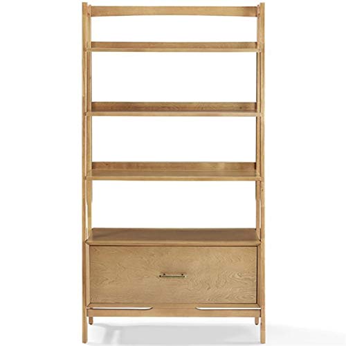 Allora 38" 4 Shelf Ladder Bookcase in Acorn
