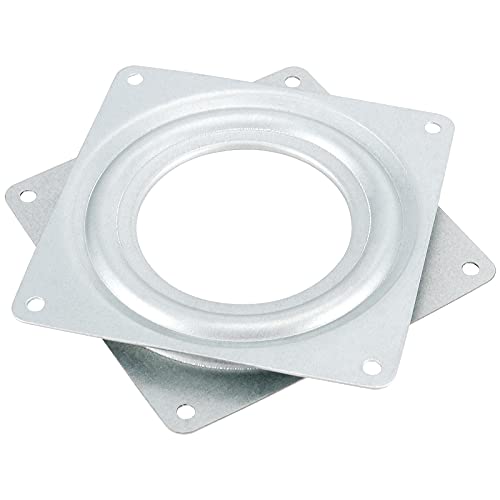 JOIKIT 20 Pack 4 Inch Lazy Susan Hardware,Lazy Susan Turntable Bearing Plate with Screws, Lazy Susan Bearing Swivel Plates for Serving Trays, Racks, Tables, 300lbs Load Capacity