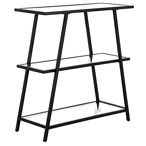Yair 36'' Tall Rectangular Bookcase in Blackened Bronze