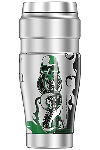 THERMOS Harry Potter Death Eater Mark STAINLESS KING Stainless Steel Travel Tumbler, Vacuum insulated & Double Wall, 16oz