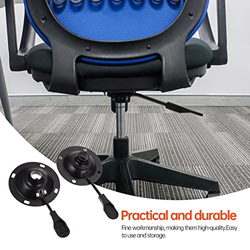 NUOBESTY 2pcs Office Chair Tilt Accessories Replacement Heavy Duty Seat Chair Swivel Base Plate Lift Lever Handle for Chair Furniture Bar Stool Ironware