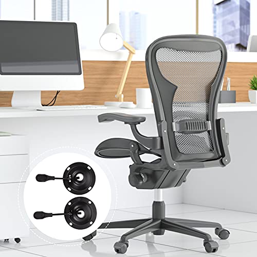 NUOBESTY 2pcs Office Chair Tilt Accessories Replacement Heavy Duty Seat Chair Swivel Base Plate Lift Lever Handle for Chair Furniture Bar Stool Ironware