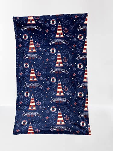 Summertime by The Shore by Décor&More Extra Soft Microplush Throw Blanket (50" x 60") - Lighthouse