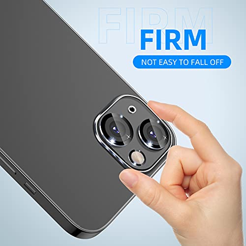 Aenoko [2 Pack] Camera Lens Protector Compatible for iPhone 13 / iPhone 13 Mini 2021, HD Tempered Glass+Black Circle