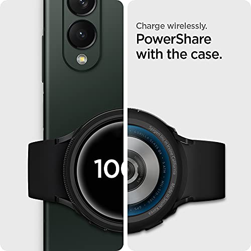 Spigen Liquid Air Armor Designed for Samsung Galaxy Watch 5, Galaxy Watch 4 Case 40mm (2022/2021) - Matte Black