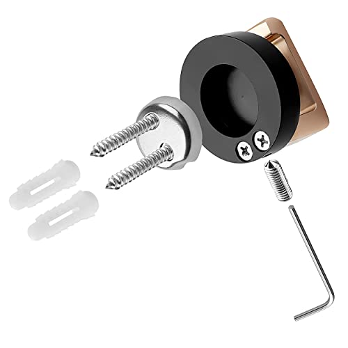 Finnez Bath Towel Hooks Robe Hook Wall Mount Heavy Duty Wall Hooks Coat Hooks Closet Door for Bathroom Bedroom and Livingroom(Black Gold 4 Packs