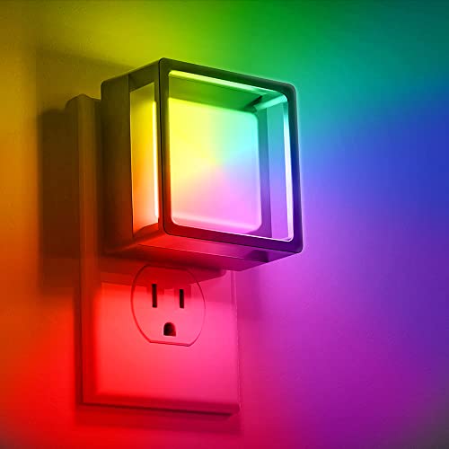 DORESshop Night Light for Kids [2 Pack], Color Changing Baby Night Light, Night Lights Plug Into Wall, Dusk to Dawn Sensor, Plug in Night Light for Kids Room, Nursery, Bedroom, Kitchen, Hallway