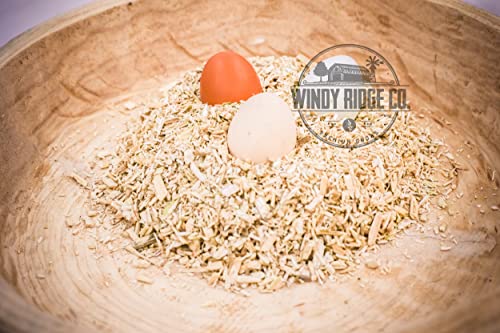 windy ridge co. Hemp Bedding for Chicken Coops, Rabbits, Horses, Small Animals, Reptiles - 33lb Bag, All Natural, Odor Absorbent, Biodegradable, Low Dust