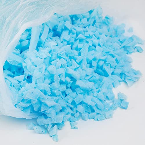 DR.DUDU 5lbs Shredded Memory Foam Filling for Bean Bag Filler, Soft and Convenient Pillow Stuffing Foam for Couch Cushion Dog Bed Chair Arts Crafts, Added Gel Particles